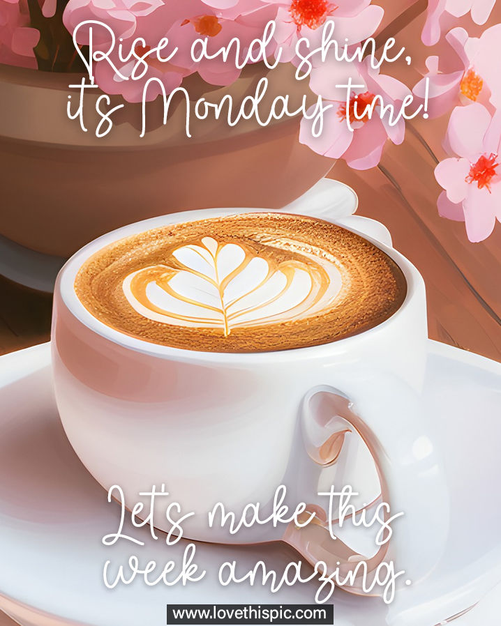 Rise And Shine, It's Monday Time! Let's Make This Week Amazing ...
