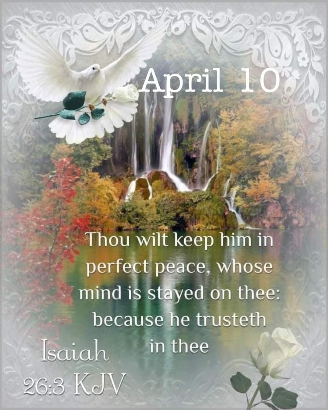 April 10 - Isaiah 26:3 Scripture Pictures, Photos, and Images for ...