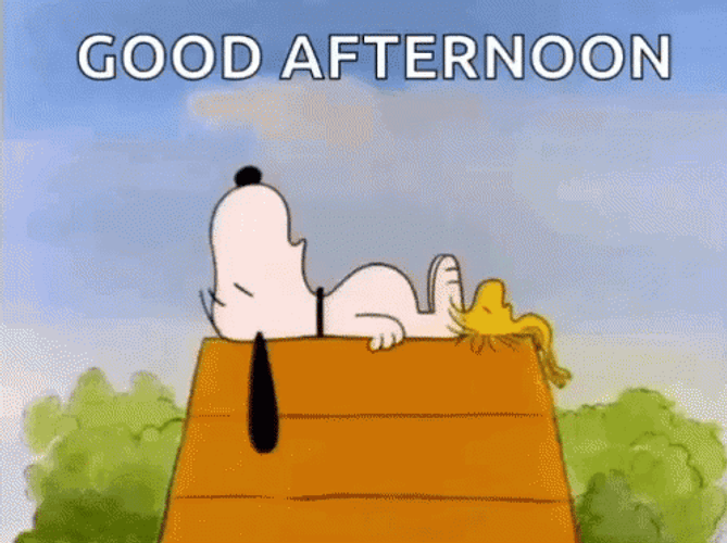 Snoring Snoopy, Good Afternoon Gif Pictures, Photos, and Images for ...