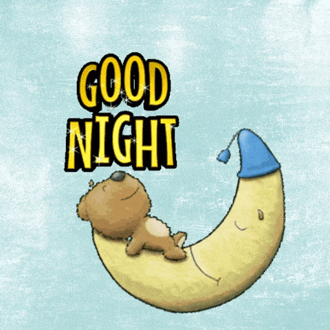 Good Night Gif With Sleeping Bear And Moon Pictures, Photos, and Images ...