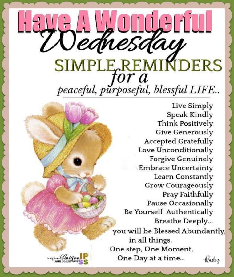 Simple Reminders - Wonderful Wednesday Quote Pictures, Photos, and ...