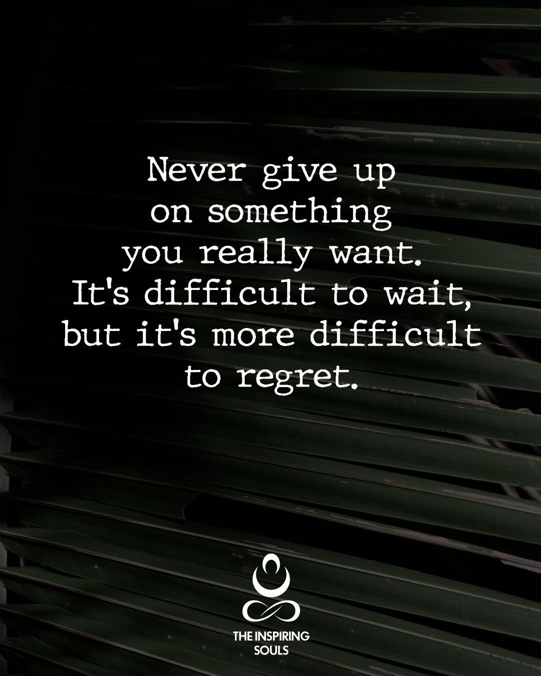 Never Give Up On Something You Really Want. It's Difficult To Wait, But ...