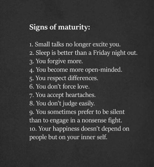 Signs On Maturity Pictures, Photos, and Images for Facebook, Tumblr ...
