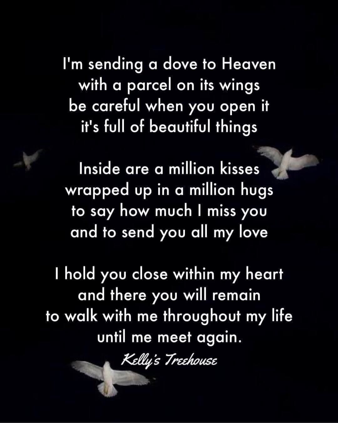I'm Sending A Dove To Heaven With A Parcel On Its Wings Pictures ...