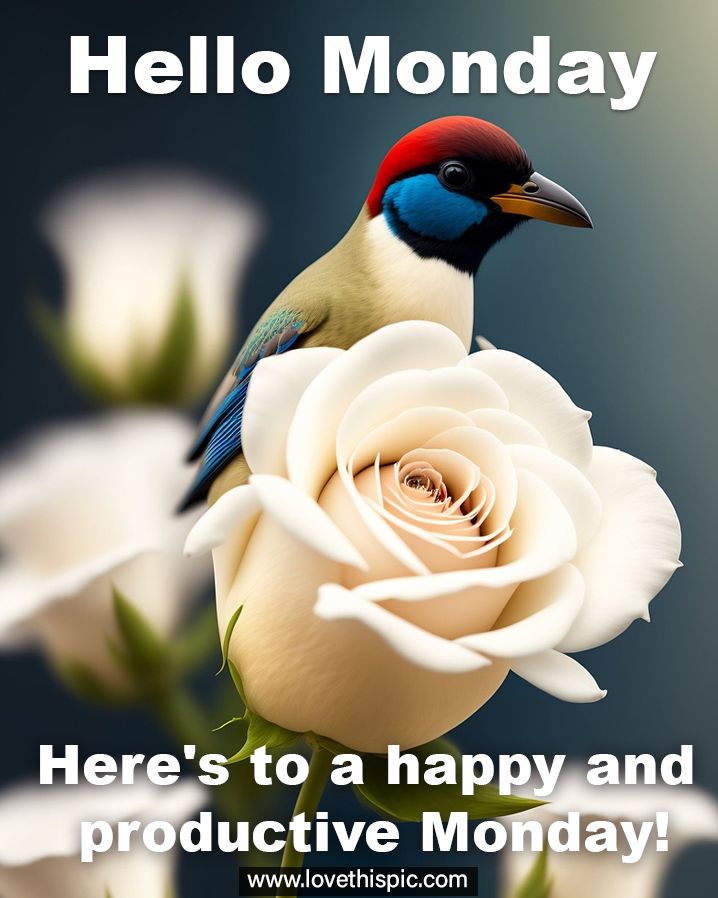 Here's To A Happy And Productive Monday! Hello Monday Pictures, Photos ...