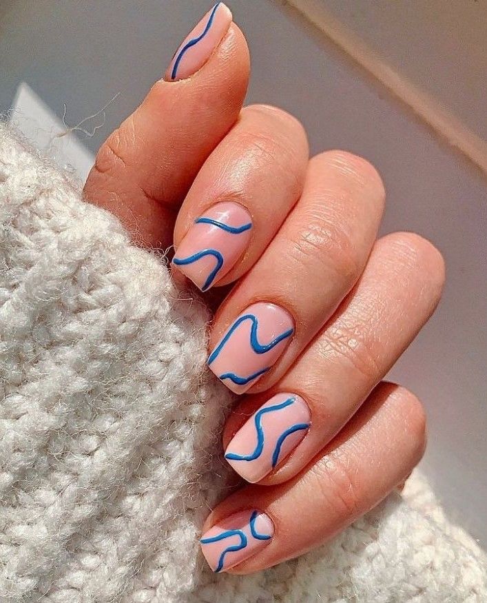 Blue Squiggly Nails Pictures, Photos, and Images for Facebook, Tumblr ...