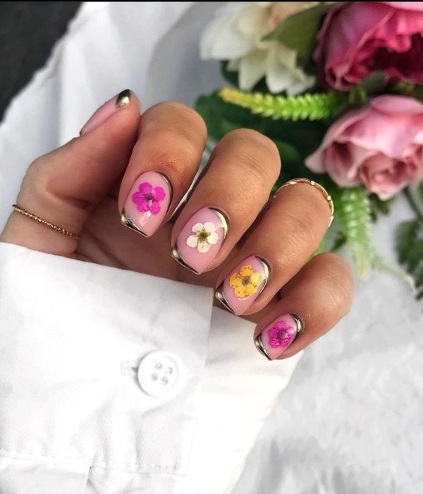 Chrome Flower Nails Pictures, Photos, and Images for Facebook, Tumblr ...