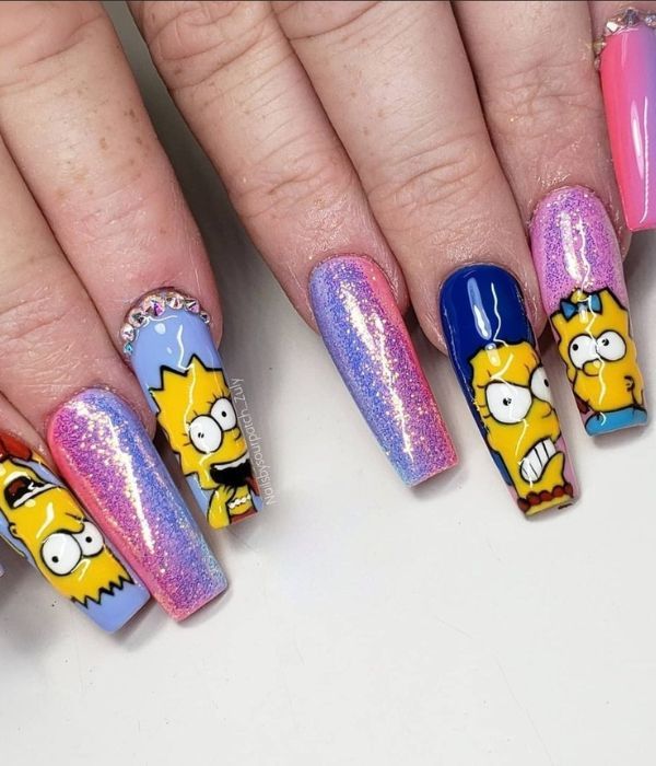 Marge Simpson Nail Idea Pictures, Photos, and Images for Facebook ...