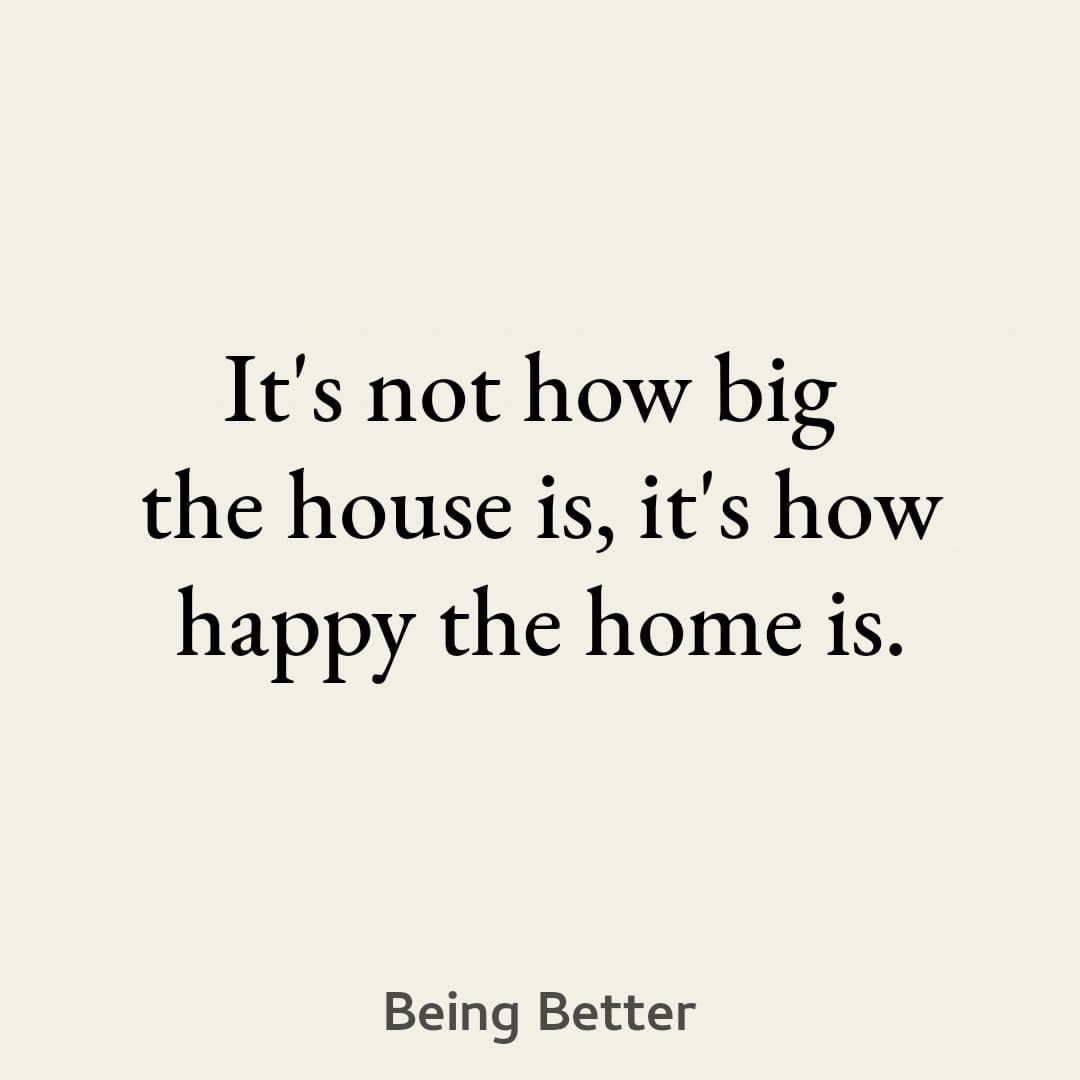It's Not How Big The House Is, It's How Happy The Home Is. Pictures ...