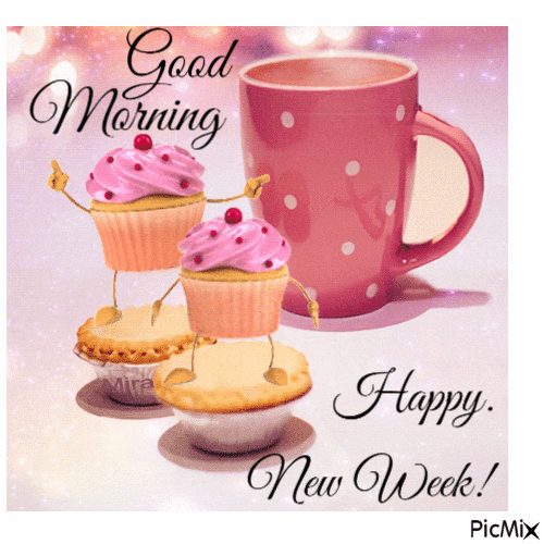 Dancing Cupcake - Good Morning & Happy New Week Pictures, Photos, and ...