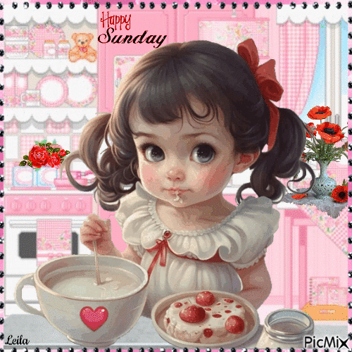 Cute Girl In The Kitchen - Happy Sunday Pictures, Photos, and Images ...