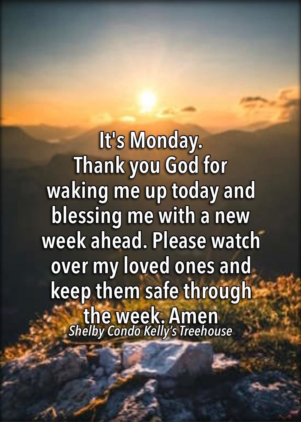 It's Monday. Thank You God For Waking Me Up Today And Blessing Me With ...