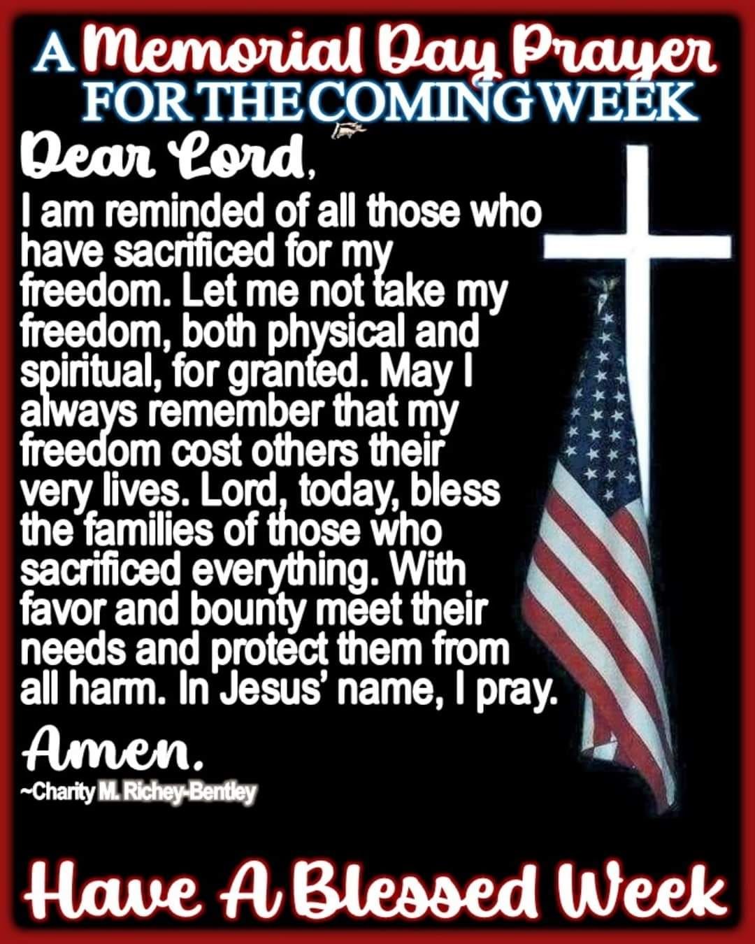 A Memorial Day Prayer For The Coming Week Pictures, Photos, and Images ...