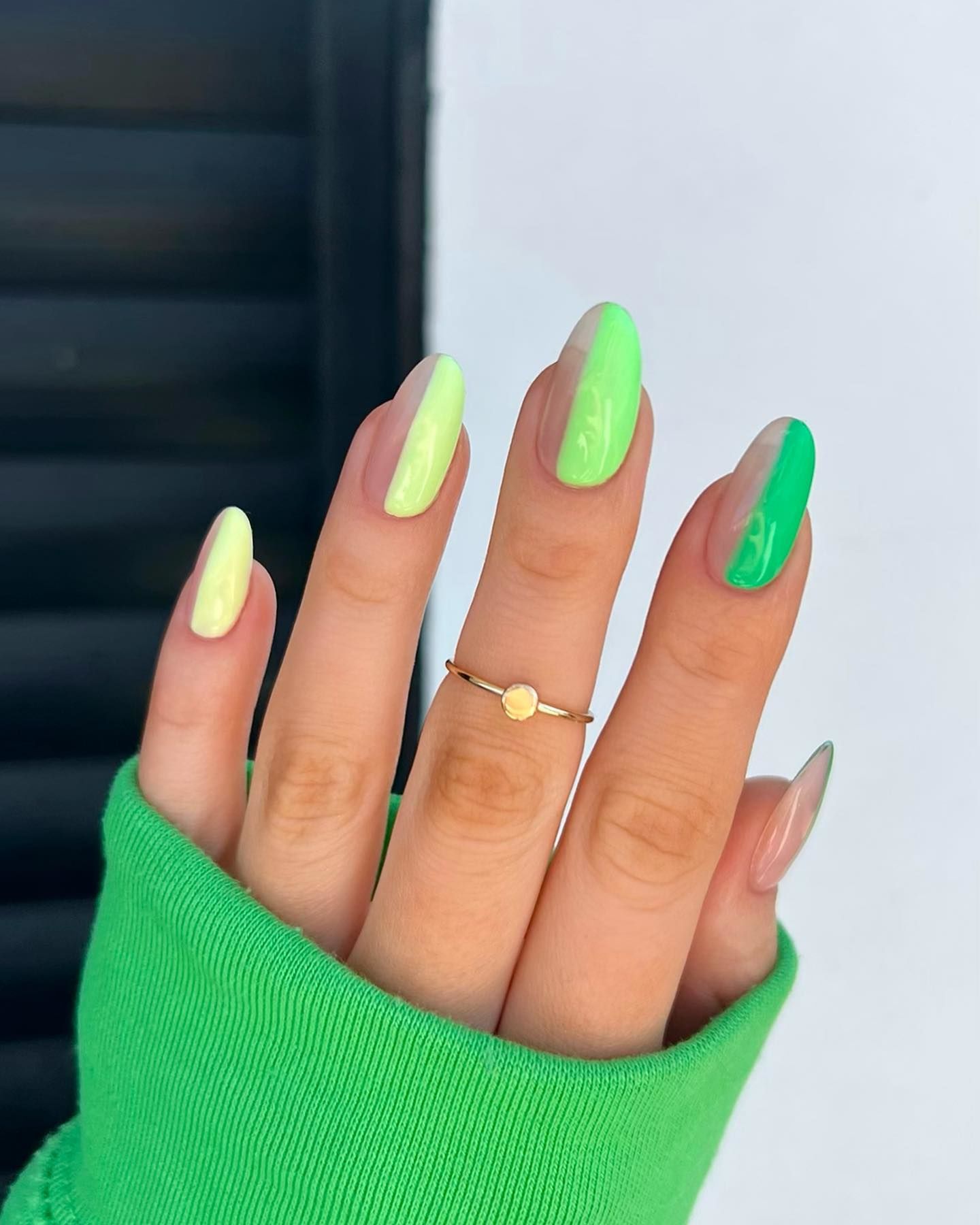 Vibrant Green Gradient Nails Pictures, Photos, and Images for Facebook ...