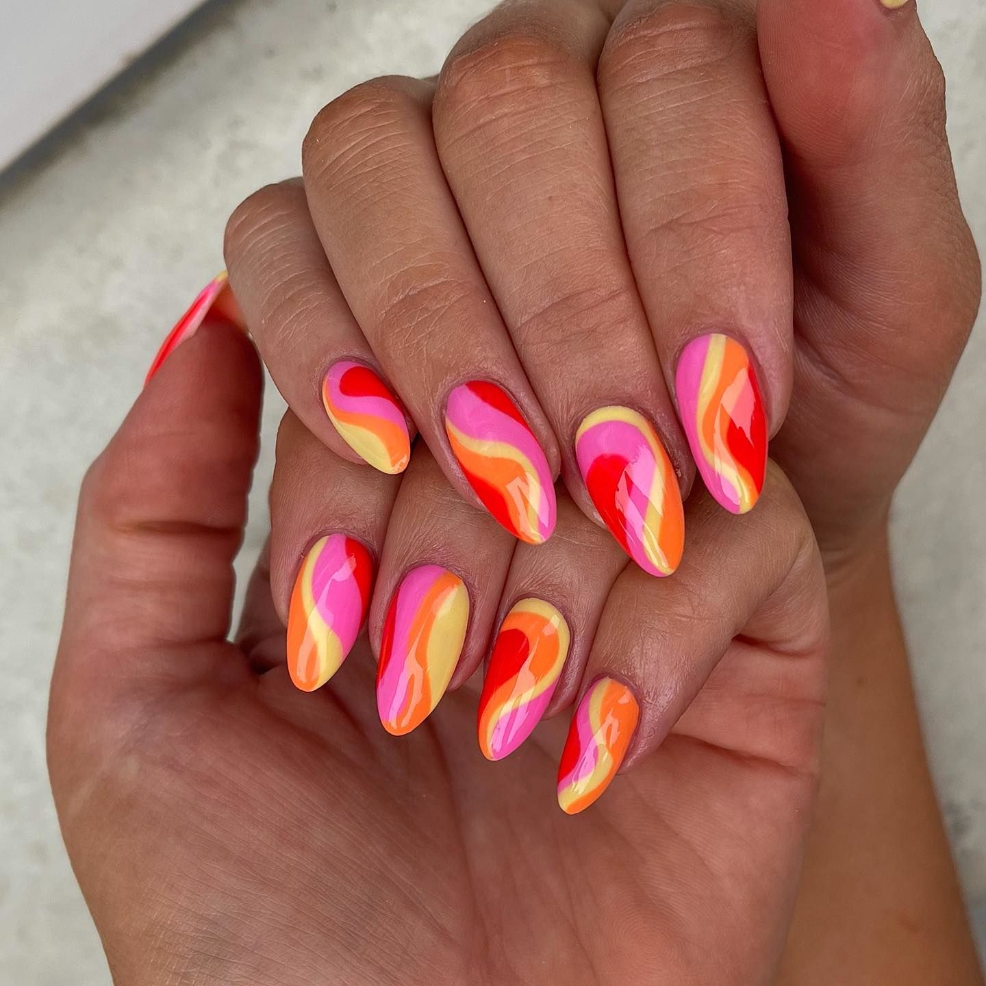 Sunset Swirl Nails Pictures, Photos, and Images for Facebook, Tumblr ...