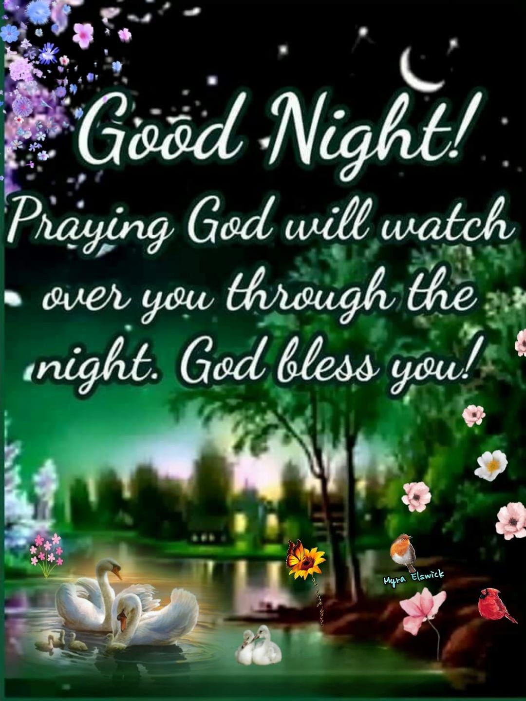 Good Night! Praying God Will Watch Over You Through The Night. Pictures ...