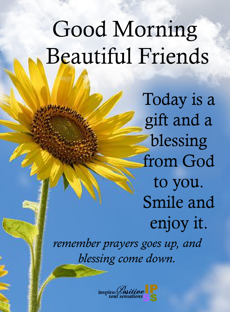 Good Morning Friends. Today Is A Gift And A Blessing From God To You ...
