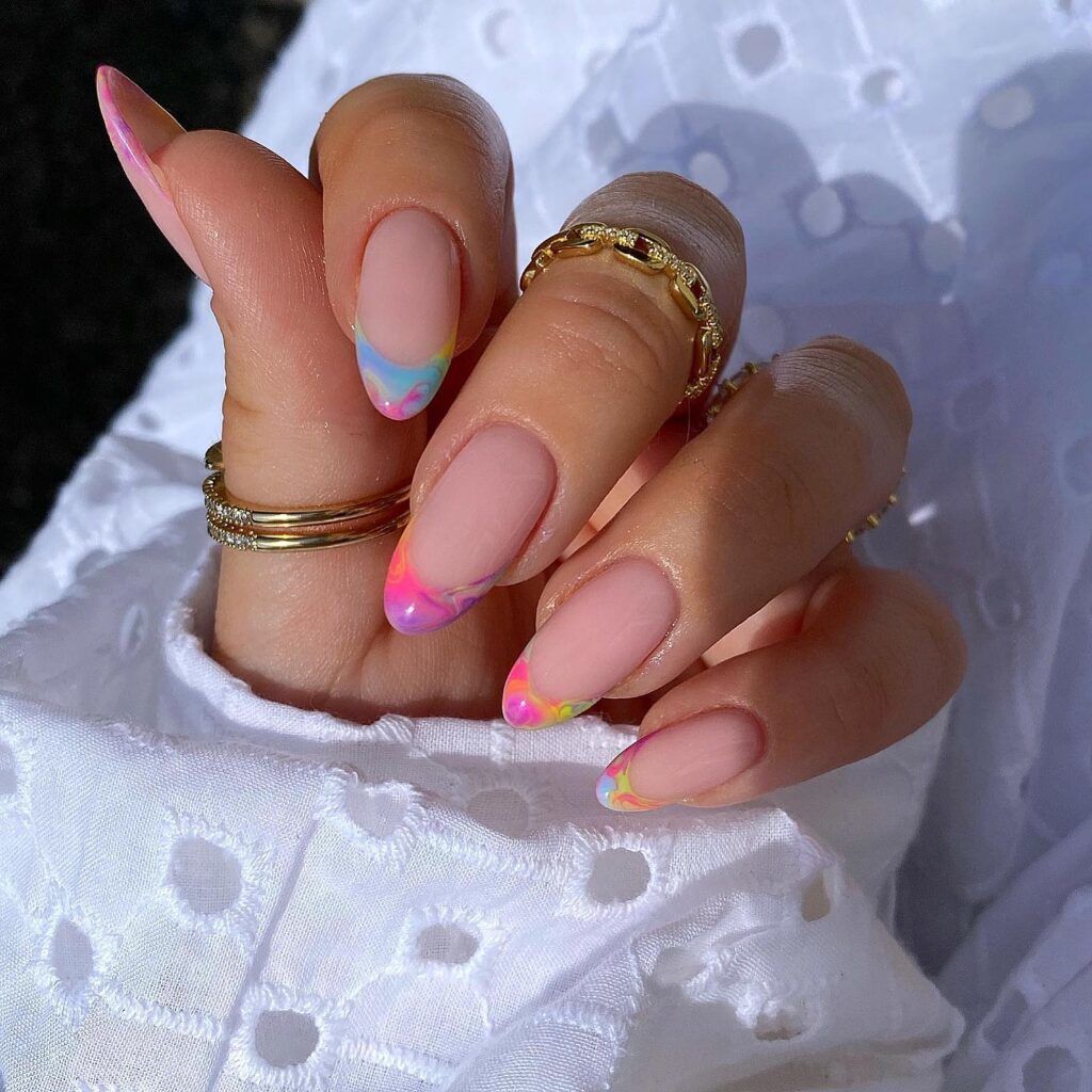 Tie Dye Tip Nails Pictures, Photos, and Images for Facebook, Tumblr ...