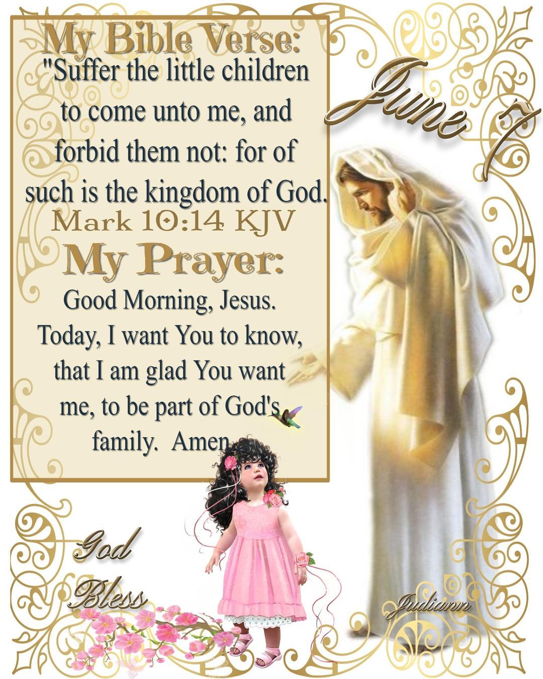 June 7 Greeting With Bible Verse Pictures, Photos, and Images for ...