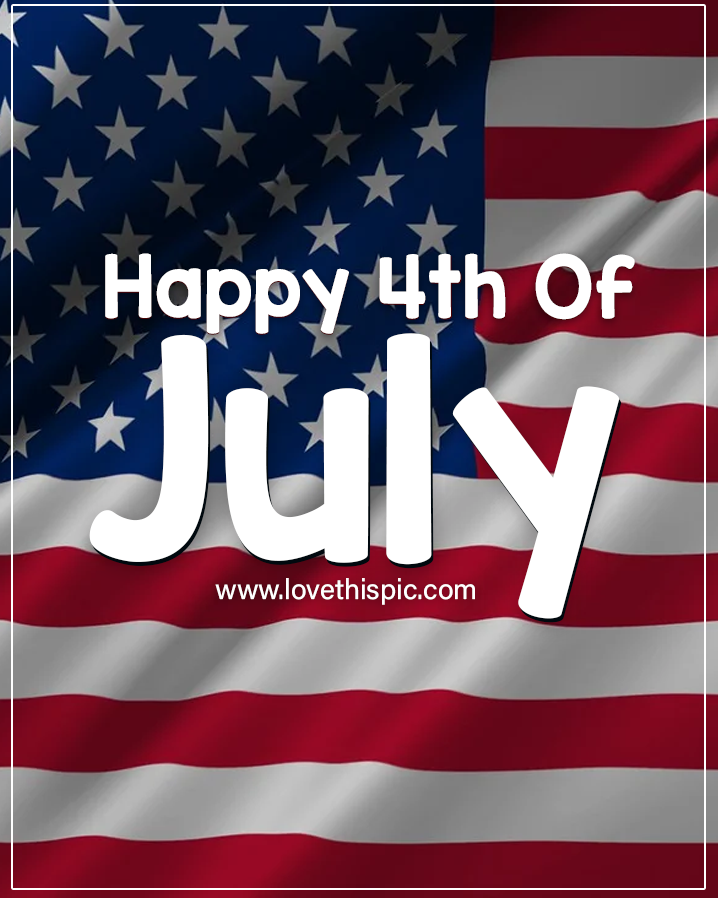 Happy 4th Of July With American Flag Background Pictures, Photos, and ...