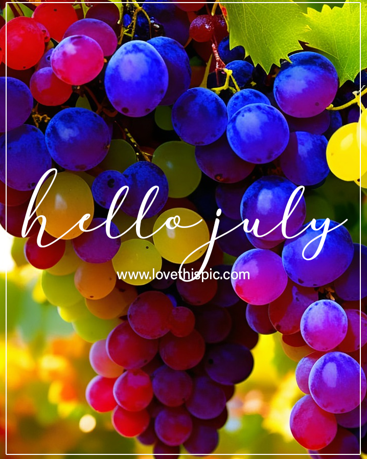 Summer Grapes - Hello July Pictures, Photos, and Images for Facebook ...