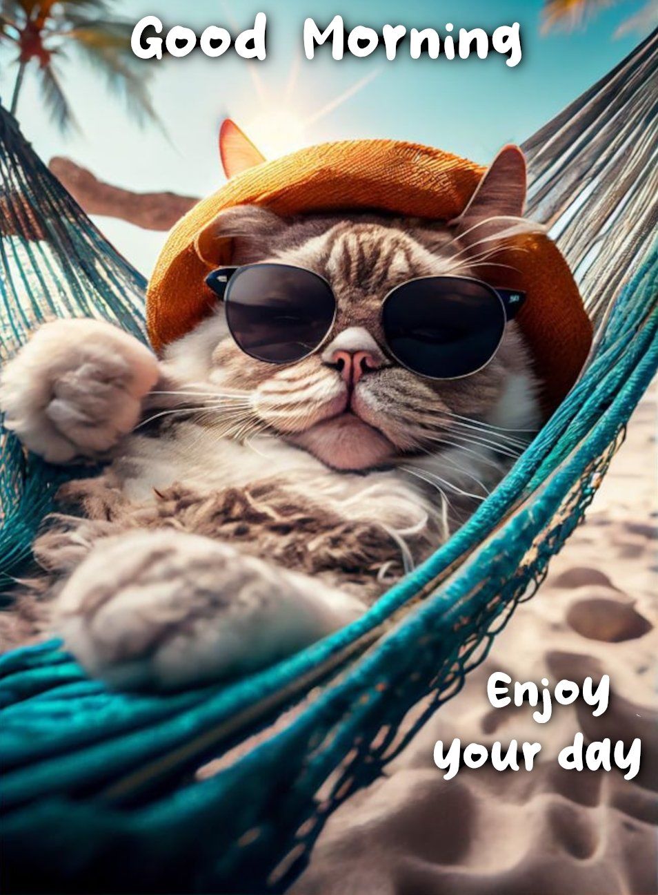 Beach Cat - Good Morning, Enjoy Your Day Pictures, Photos, and Images ...