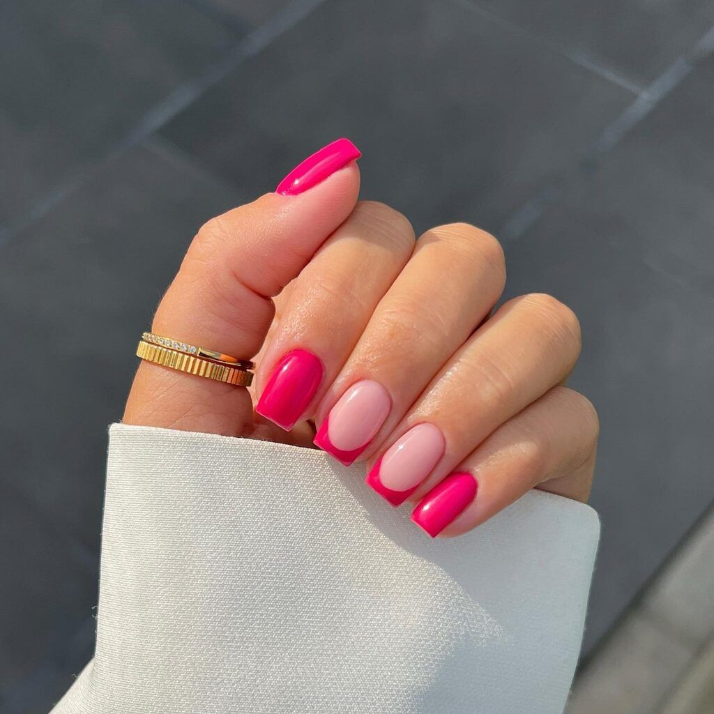 Summer Pink Short Nails Pictures, Photos, and Images for Facebook, Tumblr, Pinterest, and Twitter
