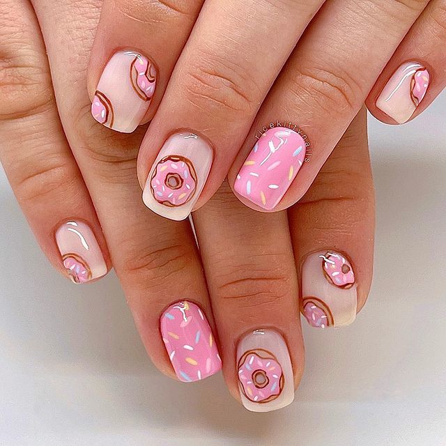 Cute Short Donut Nails Pictures, Photos, and Images for Facebook ...