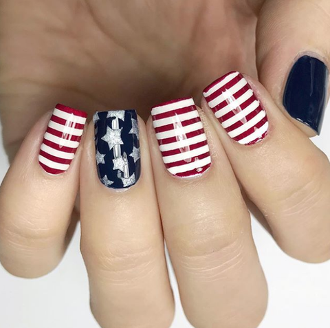 Non Intimidating American Flag Nails Pictures, Photos, and Images for ...