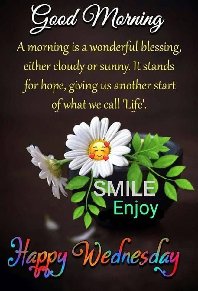 A Morning Is A Wonderful Blessing. Good Morning, Happy Wednesday ...