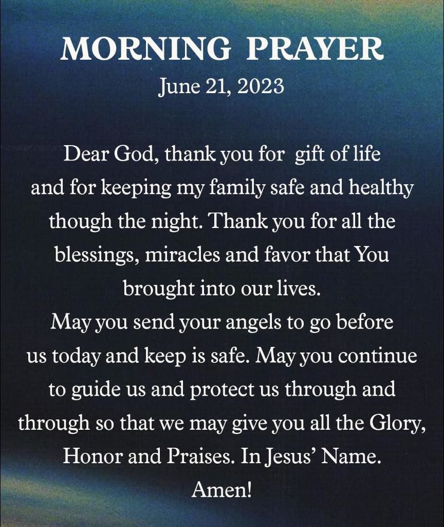 Morning Prayer For June 21 Pictures, Photos, and Images for Facebook ...