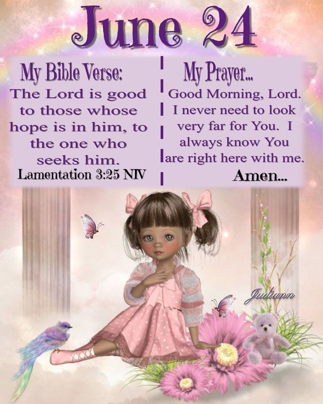 Praying In The Morning Bible Verse