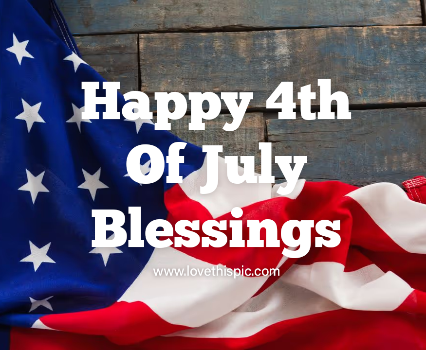 Flag On Wooden Table - Happy 4th Of July Blessings Pictures, Photos ...