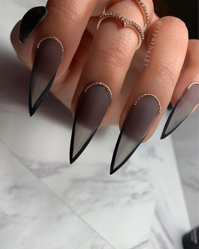 Long Black Claw Nails Tumblr