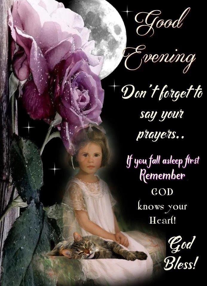 Don't Forget To Say Your Prayers, Good Evening Pictures, Photos, and ...