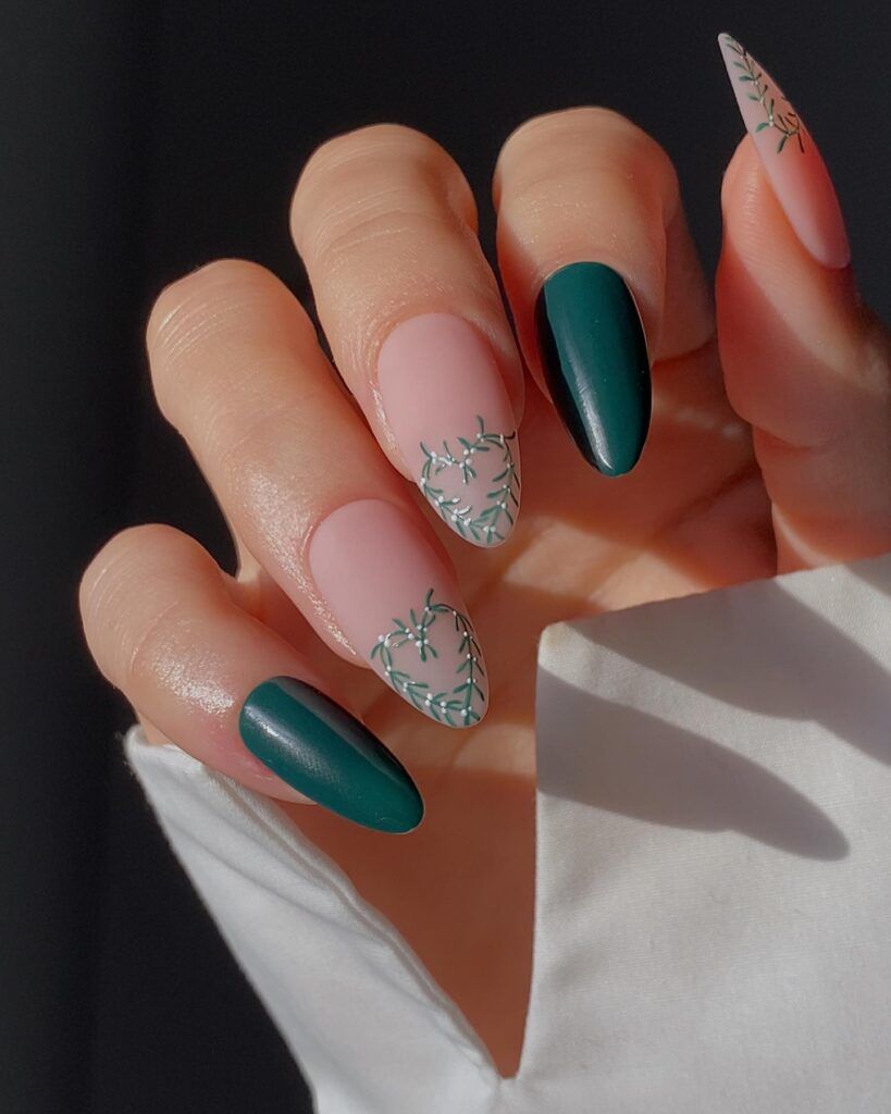 Beautiful Mistletoe Heart Nails Pictures, Photos, and Images for ...