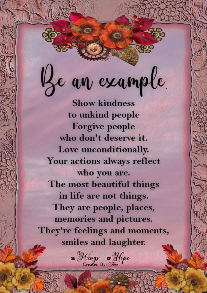 Be An Example. Pictures, Photos, and Images for Facebook, Tumblr ...