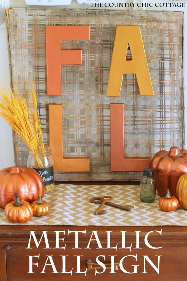 Metallic Fall Sign Pictures, Photos, and Images for Facebook, Tumblr ...