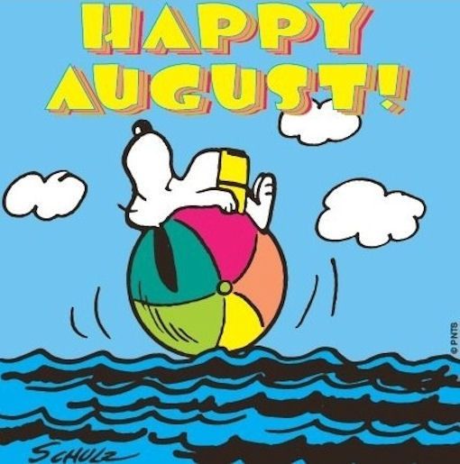 Snoopy On Beachball - Happy August Pictures, Photos, and Images for ...