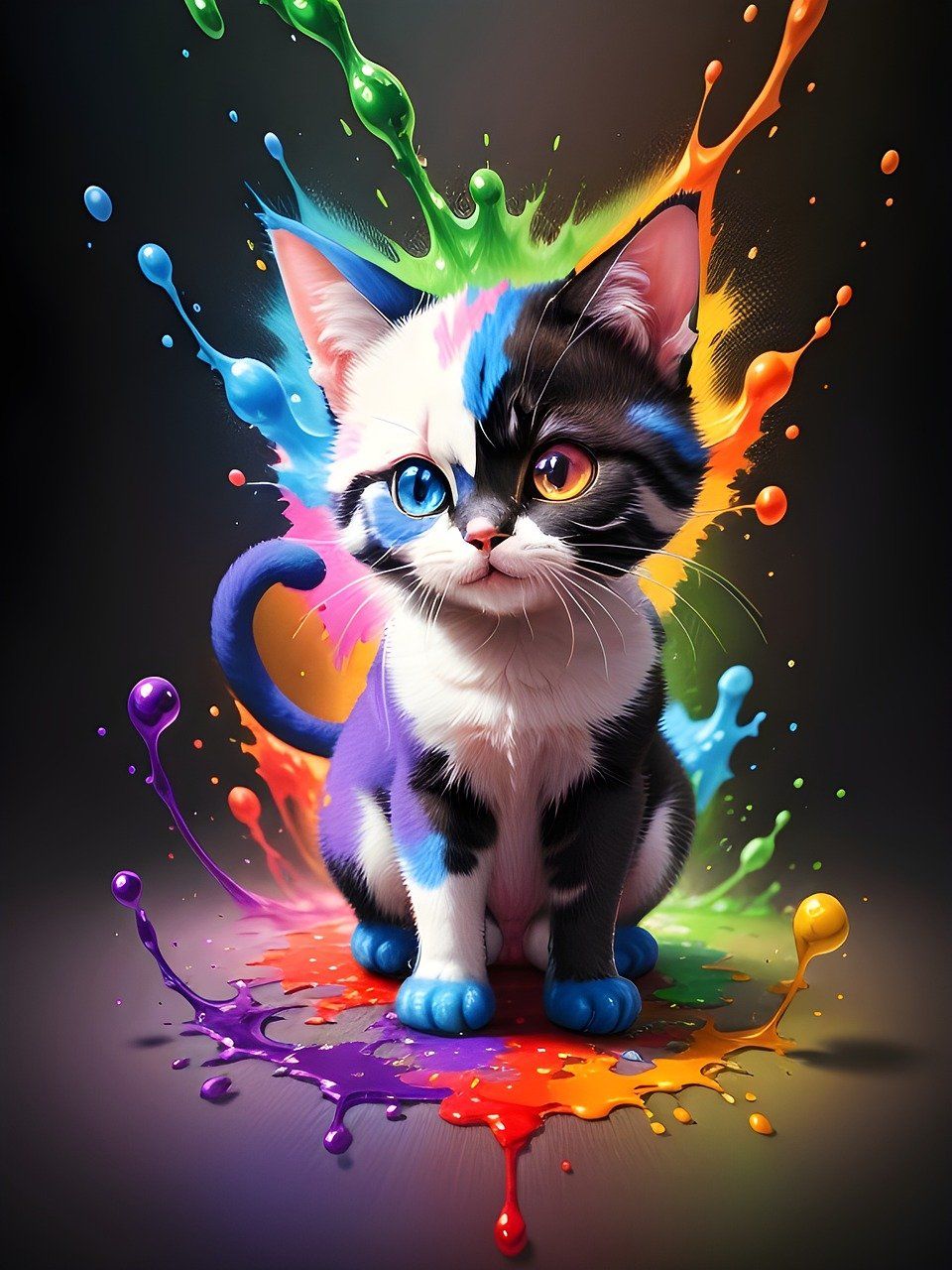 Splash Of Colorful Kitten Pictures, Photos, and Images for Facebook ...