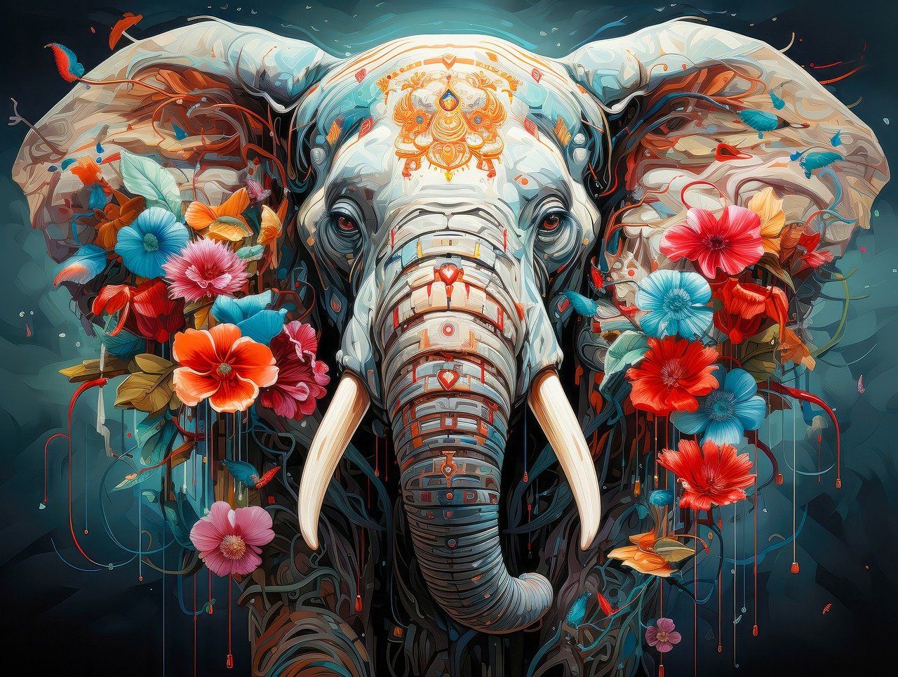 Floral Elephant Pictures, Photos, and Images for Facebook, Tumblr ...