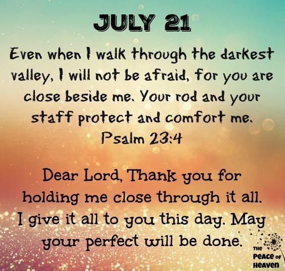 Psalm 23:4 July 21 Message Pictures, Photos, and Images for Facebook ...
