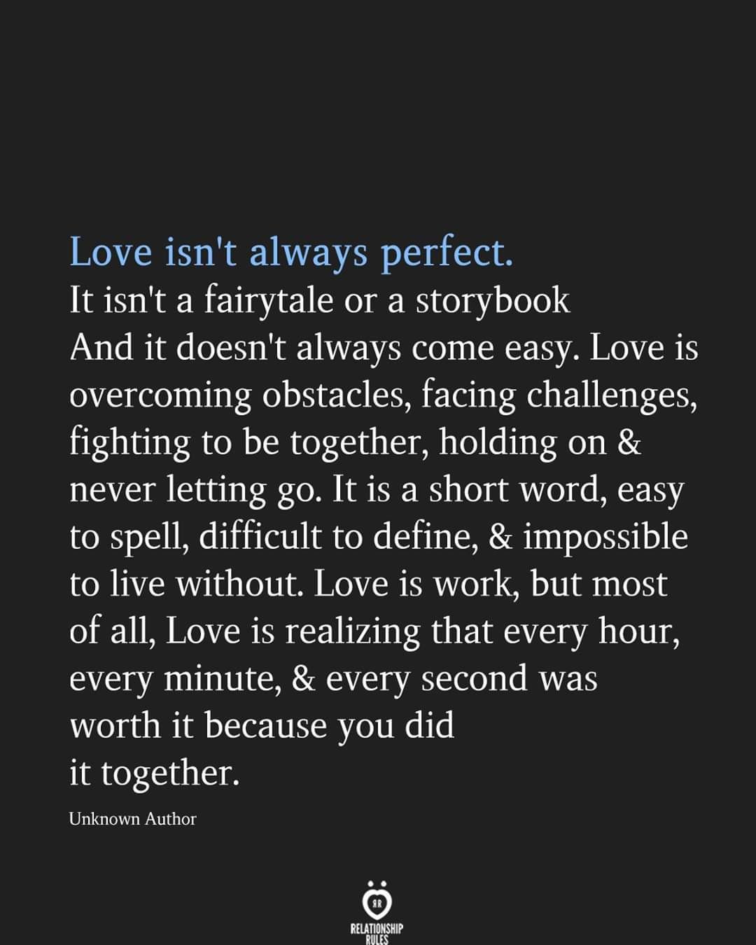 Love Is Not Always Perfect Pictures, Photos, and Images for Facebook ...