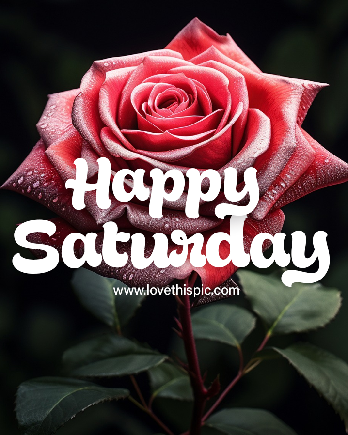 Happy Saturday With Pink Rose Pictures, Photos, and Images for Facebook ...