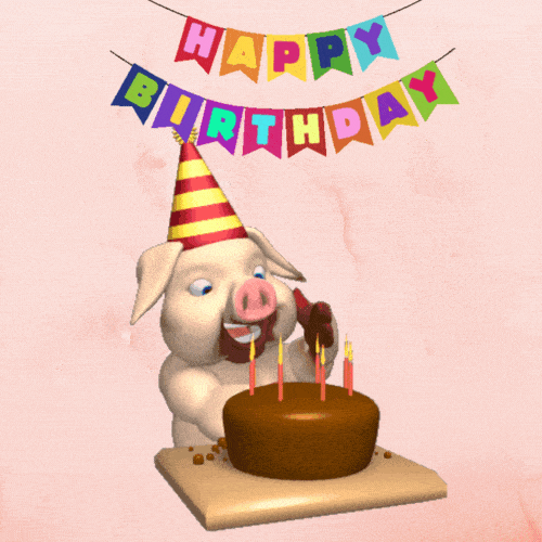 Birthday Pig Eating Cake - Happy Birthday Pictures, Photos, and Images ...