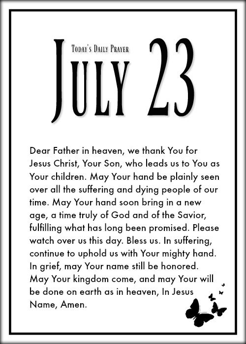 Daily Prayer For July 23 Pictures, Photos, and Images for Facebook ...