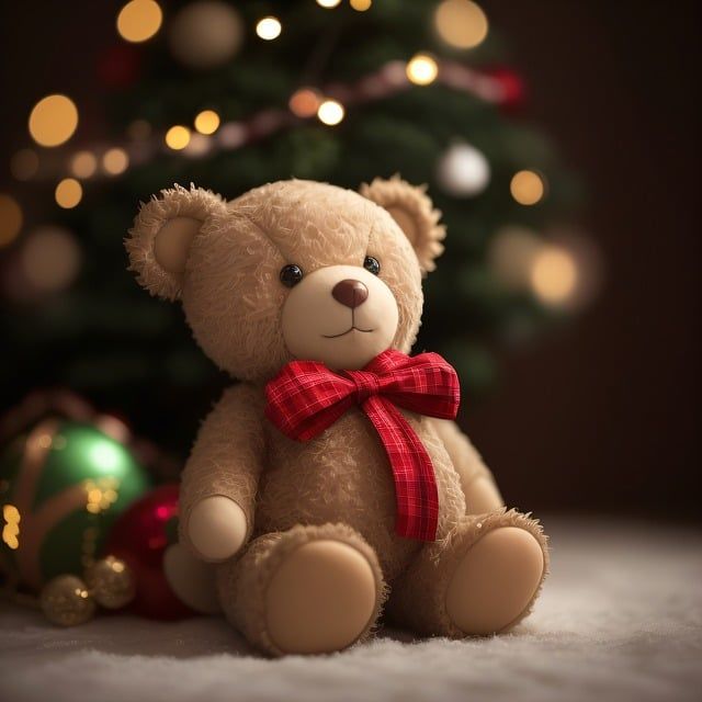 Christmas Bear With Tree And Ornaments Pictures, Photos, and Images for ...