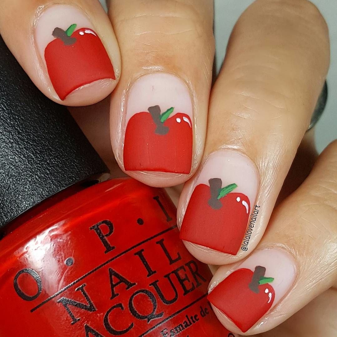 Matte Red Apple Nails Pictures, Photos, and Images for Facebook, Tumblr ...