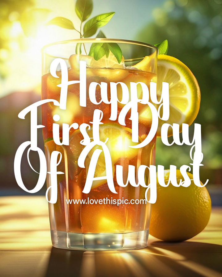 Iced Tea With Lemon - Happy First Day Of August Pictures, Photos, and ...