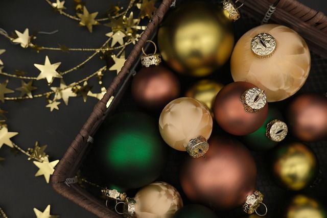 Basket Full Of Christmas Baubles Pictures, Photos, and Images for ...